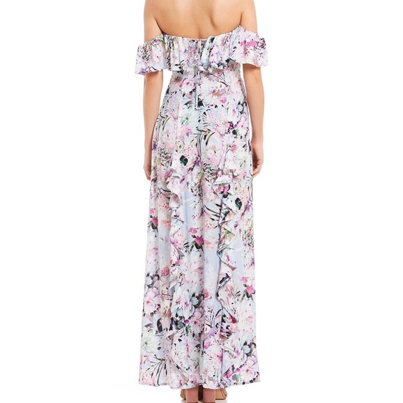 Willow & Clay | Dresses | Willow Clay Off Shoulder Floral Maxi Dress ...